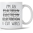 Amazon.com: Aurahouse Funny Electrician Coffee Mug - I'm An Electrician ...