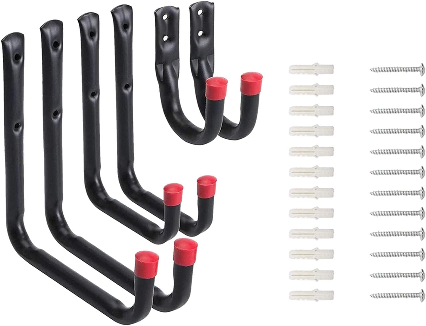 Universal Heavy Duty Garage Storage Hooks Wall Mounted Bike Ladder ...