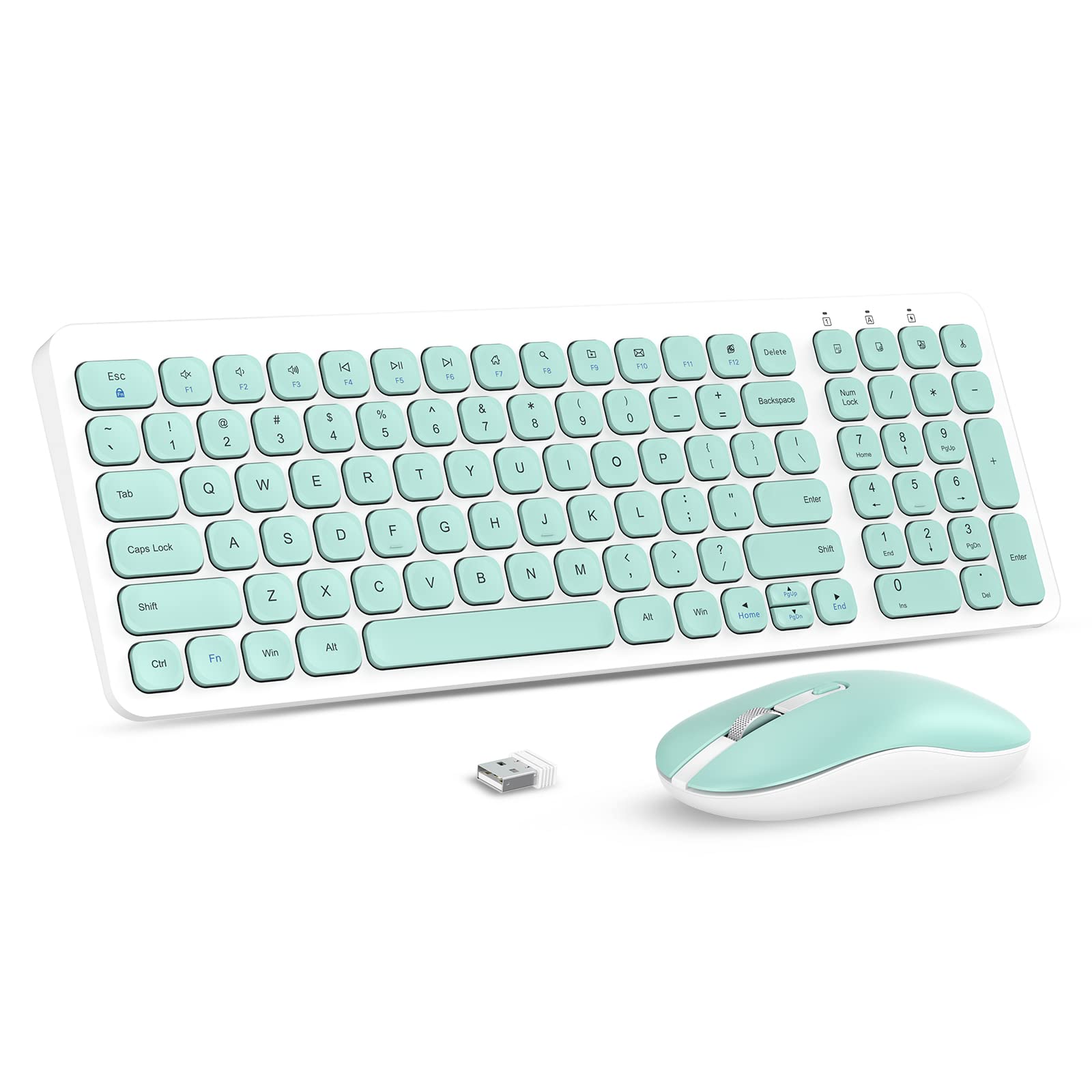 Cimetech Wireless Keyboard Mouse Combo Compact Full Size Wireless Keyboard And Mouse Set Less