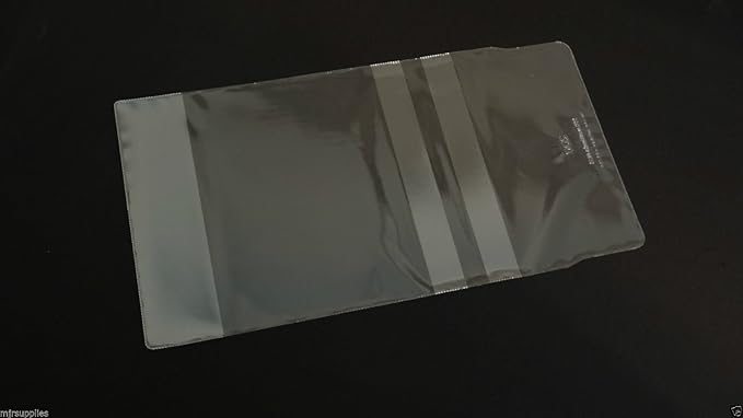 1 X 210MM Clear Plastic Adjustable Protective Book Cover for Paperbacks ...