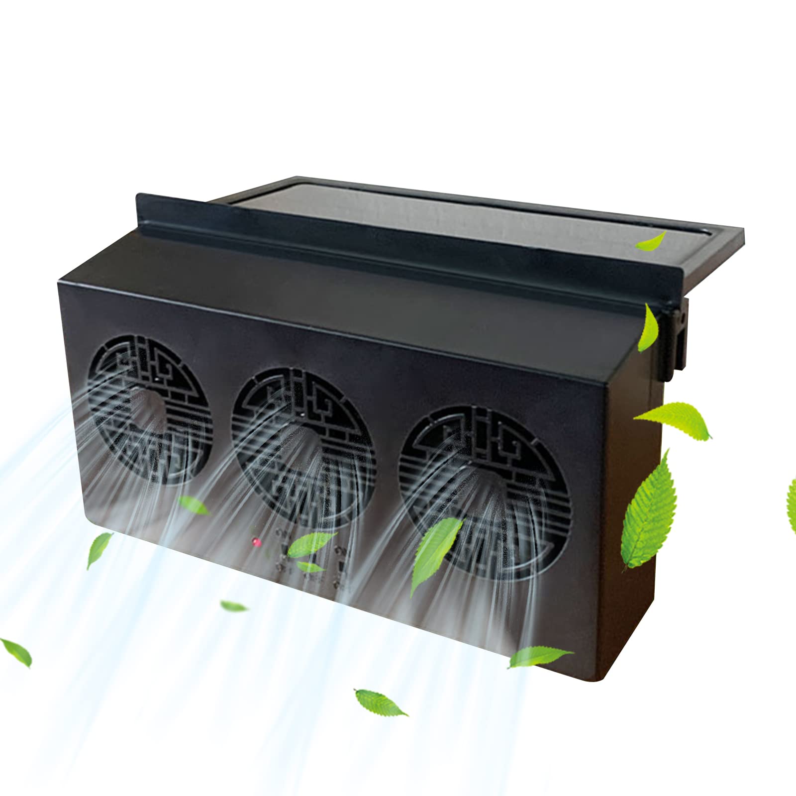 EOHMAK Car Exhaust Fan Solar Power Car Window Exhaust Fan Auto ...