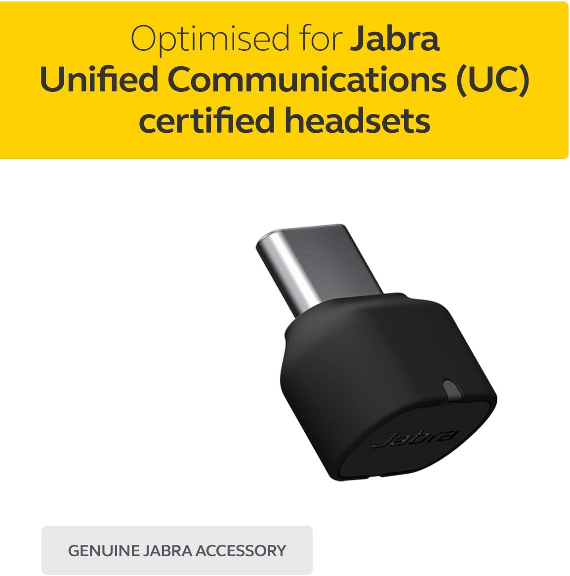 Jabra Link 380c UC USB-C Bluetooth Adapter – Wireless Dongle for Evolve2 85 and 65 Headsets ...