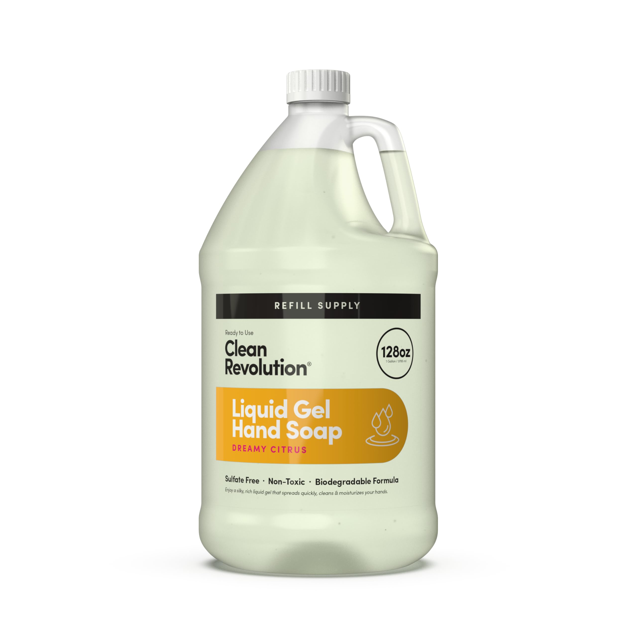 Clean Revolution Liquid Gel Hand Soap, Silky Rich Liquid, Quick Lather ...