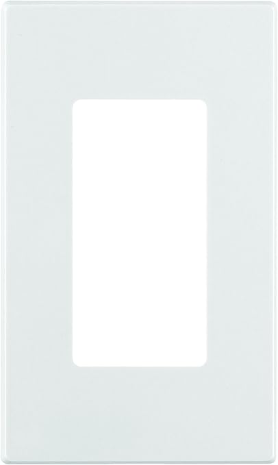 Leviton 80301-SW 1-Gang Decora Plus Wallplate Screwless Snap-On Mount ...