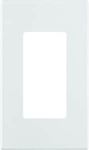 Leviton 80301-SW 1-Gang Decora Plus Wallplate Screwless Snap-On Mount ...