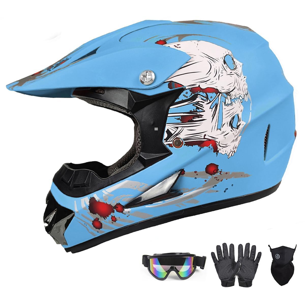 DOT Approved Off-Road Helmet for Kids, Youth, and Adults - Motocross ...