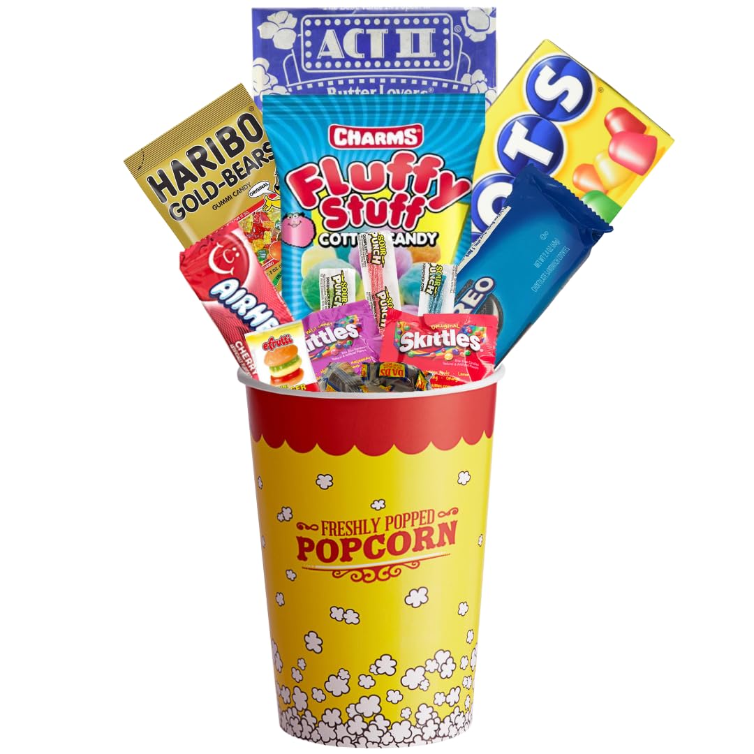 Mua Snack Mountain Movie Night Basket Gift Set - Movie Candy Gift ...
