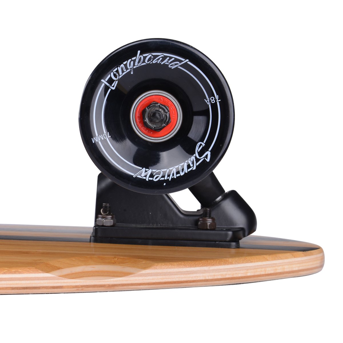 SANVIEW 42inch Complete Bamboo Longboard Skateboards Cruiser