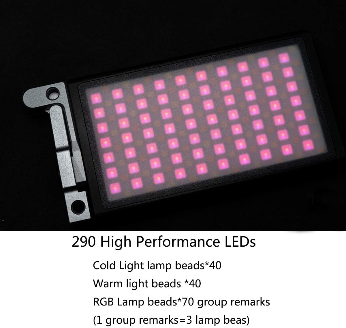 Boling BL-P1 LED Video Light 2500-8500K 12W LED RGB for Camera ...