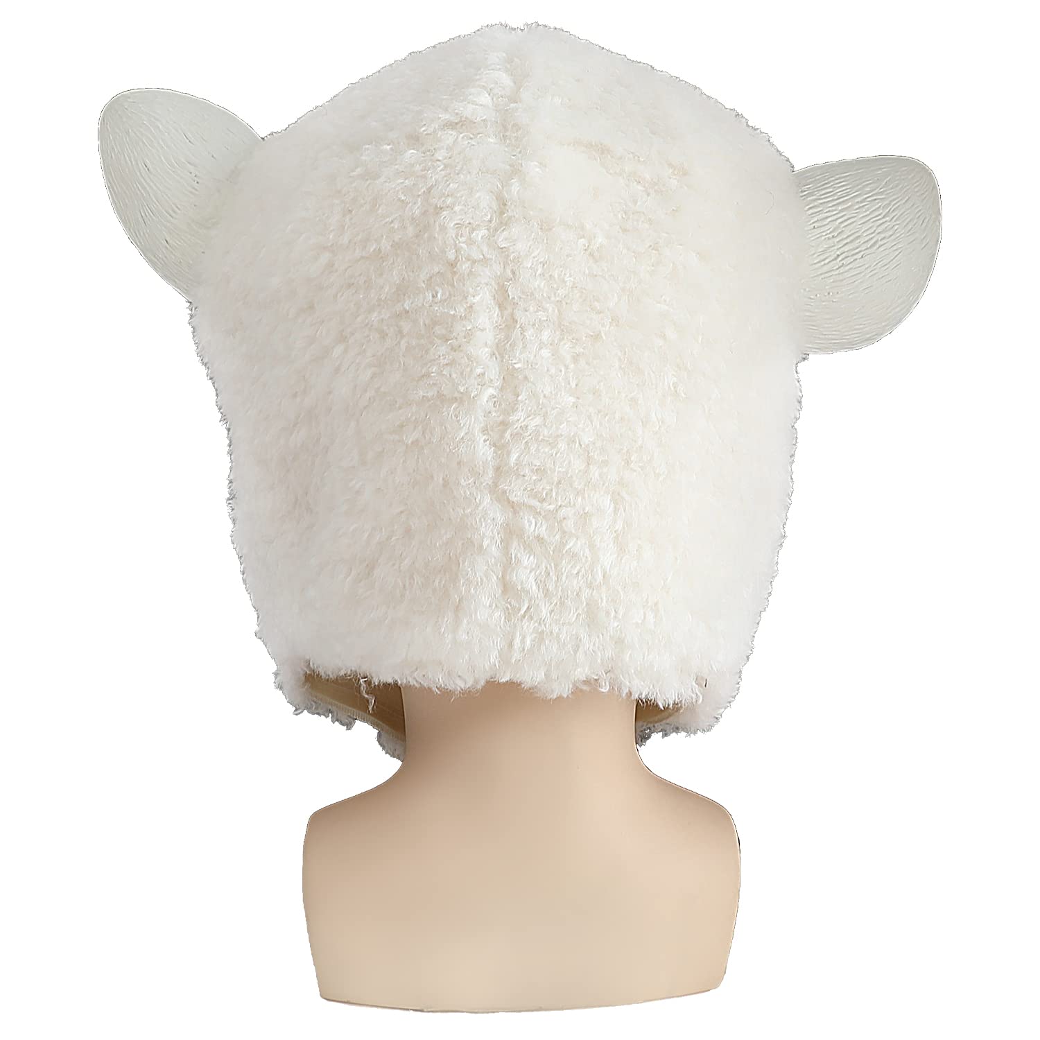 Mua White Sheep Mask Plush Animal Latex Full Head Realistic Masks Fancy ...
