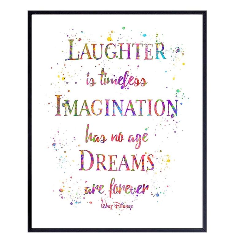 Amazon.com: Walt Disney Inspirational Quote Home Decor - 8x10 Wall Art ...