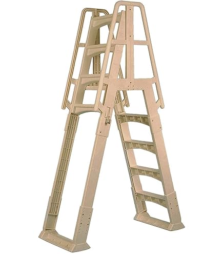 Ocean Blue A-Frame Pool Ladder - Swing-Up Safety Ladder For 48" To 56 ...