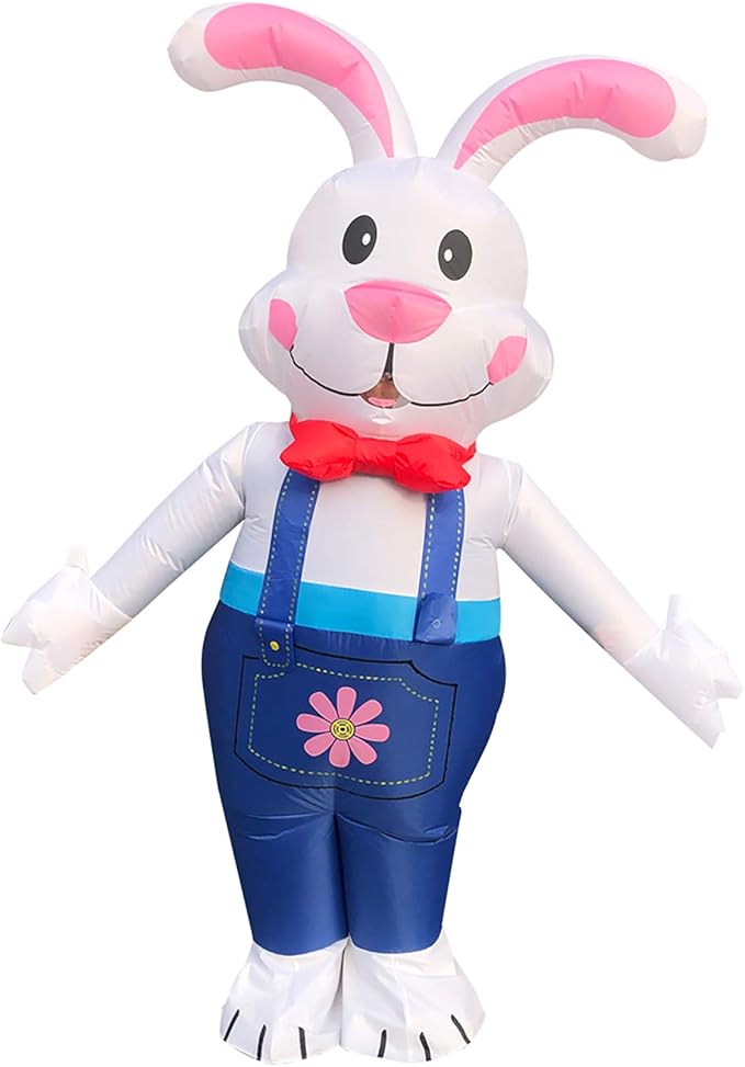 littlefatman Rabbit Inflatable Bunny Party Costume Adult Inflatable ...