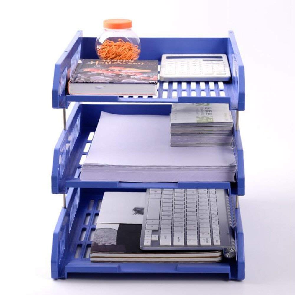 Azul Estante for Libros Estante for Archivos Horizontal Bandeja for ...