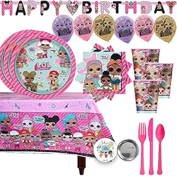 Amazon.com: L.O.L. Surprise Doll Birthday Party Supplies Bundle Set for ...