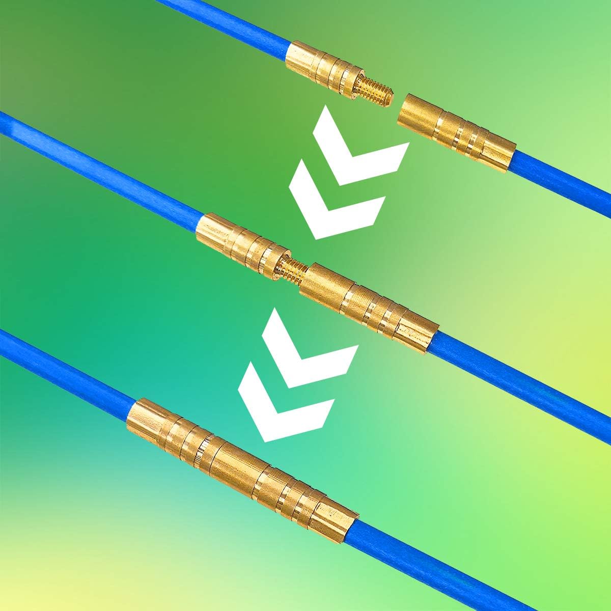 Fish Tape Akuoly Cabling Rods 5.0M Fiberglass Cable Access Tool Kit ...