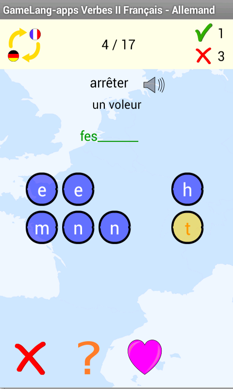 Hangman : French and German Verbs - level A2:Amazon.com:Appstore for ...