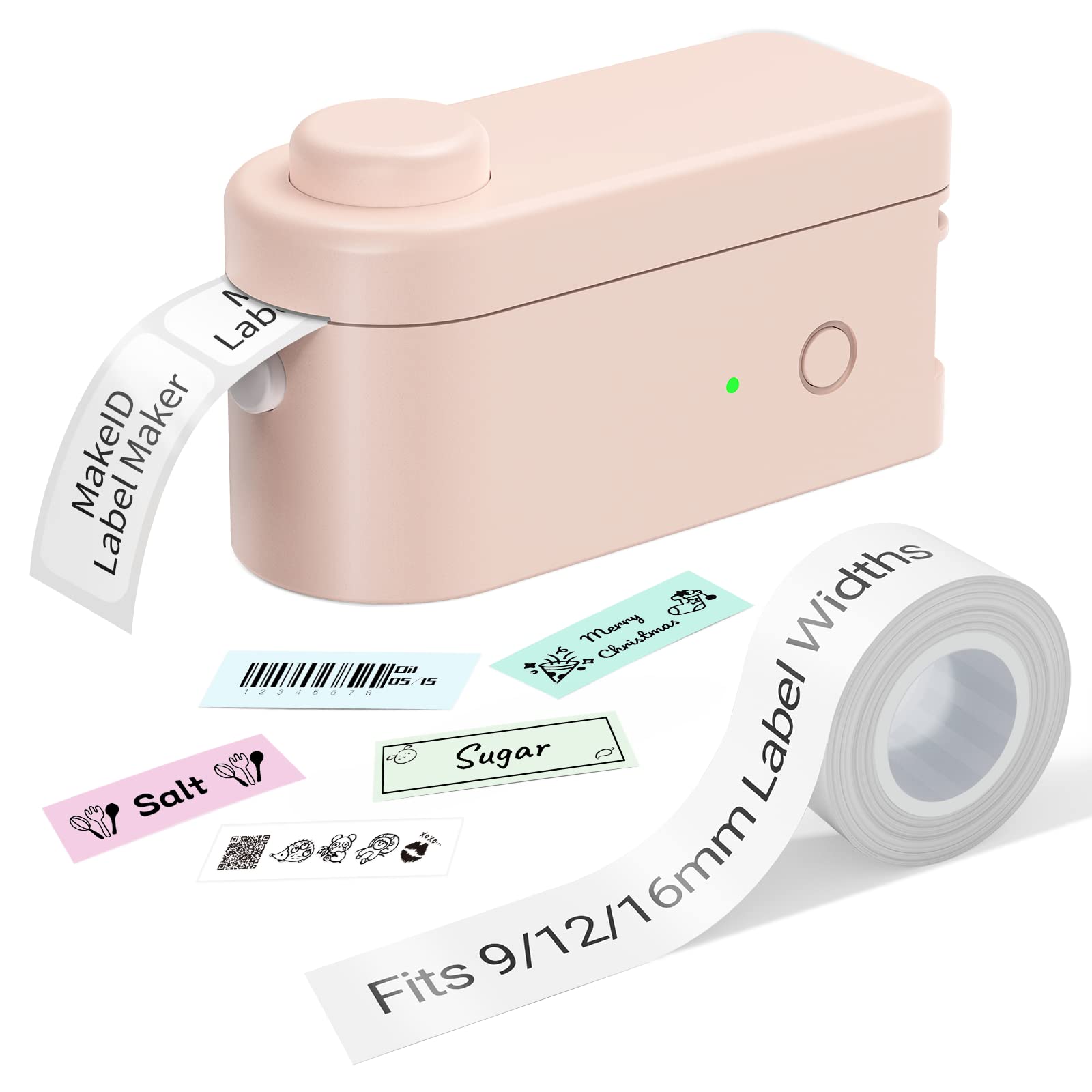 Makeid Label Maker Machine with Tape - Compatible with 9/12/16mm ...