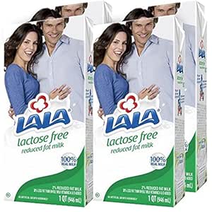 Amazon.com : LALA Lactose Free Reduced Fat Milk - 1qt (946 mL) (Pack of ...