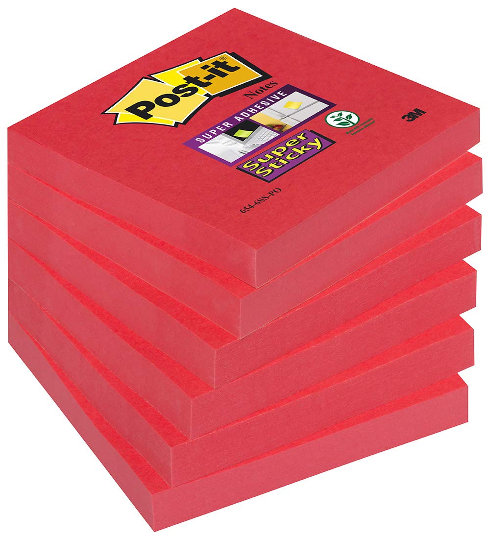 Post-it 76 x 76 mm Super Sticky Notes - Poppy rose 1 Pad: Amazon.co.uk ...