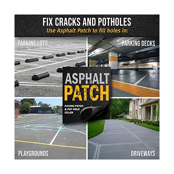 ASPHALT PATCH & POTHOLE FILLER 56 lb Pail | Pothole Repair Kit ...