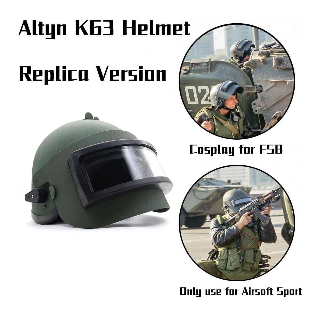 ROUASD K63 Russian Altyn Helmet Tactical For FSB MVD Spetsnaz ...