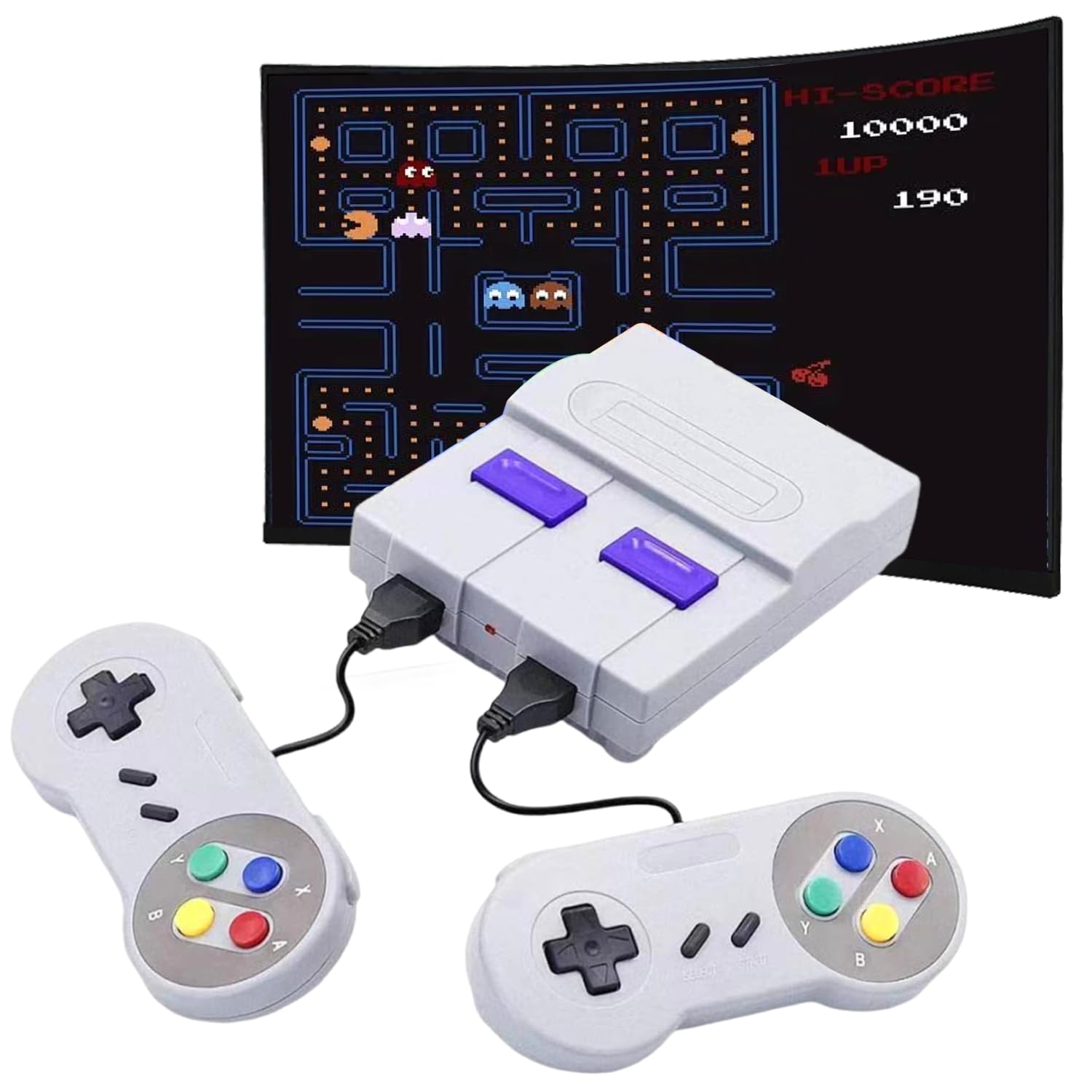 Super Retro Game Console Classic Mini HDMI System with Built in 821 Old School Video Games ...