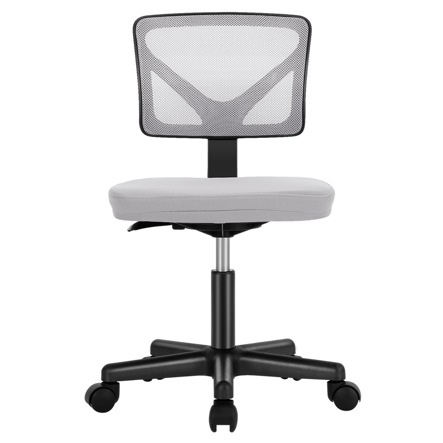 Sweetcrispy Armless Desk Chairs, Ergonomic Low Back Computer Chair No ...