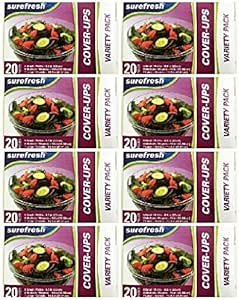 Amazon.com: SureFresh Cover-Ups Food Covers, Elastic Stretch-to-Cover ...