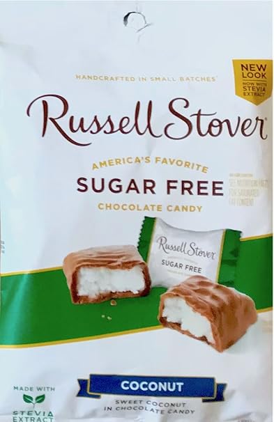 Amazon.com : Russell Stover Sugar Free Chocolate Candy Dark Chocolate ...