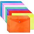 Amazon.com : 36pcs Clear Plastic Envelopes with Snap Button Closure ...