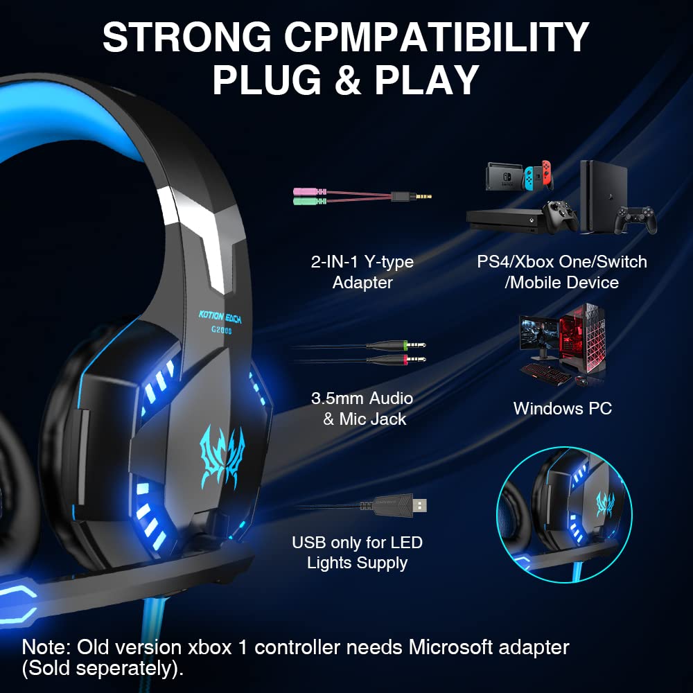 Mua VersionTECH. G2000 Gaming Headset, Bass Surround Gaming Headphones ...