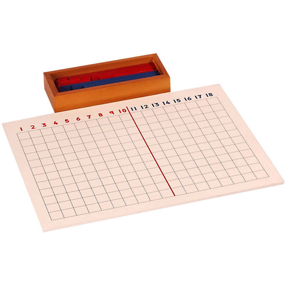 Buy Kidken Montessori Addition Strip Board Inc Strips Tray Online at ...