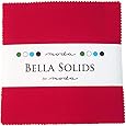 Amazon.com: Moda Bella Solids Red 9900-16 Charm Pack, 42 5-inch Cotton ...