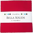 Amazon.com: Moda Bella Solids Red 9900-16 Charm Pack, 42 5-inch Cotton Fabric Squares : Arts ...