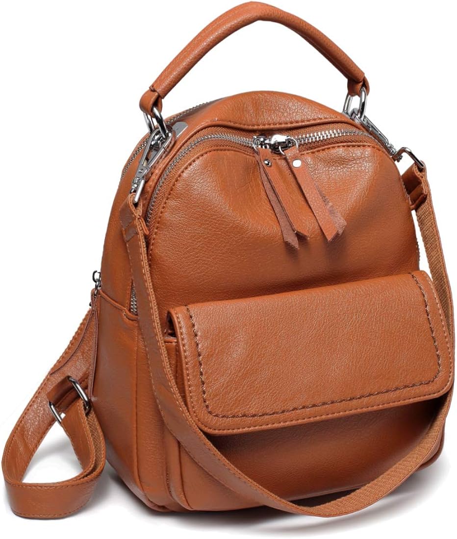 Mini Rucksack Damen,Chasechic Mini Rucksack Geldbörse Kunstleder Frauen ...