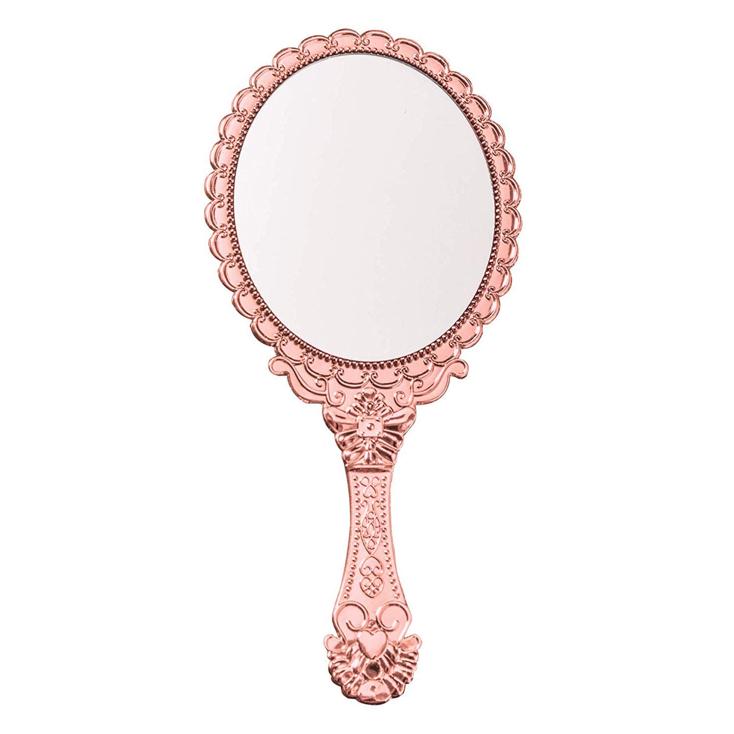 Handheld Mirror with Handle Vintage Compact for Personal Makeup Vanity ...