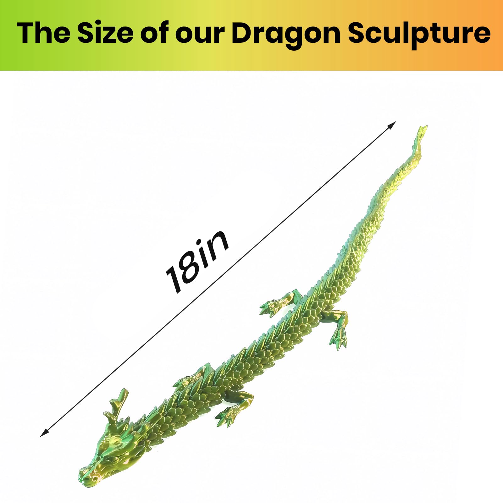 Mua 18 inch Flying Dragon, 3D Printed Dragon Statue, Fidget Toys for ...