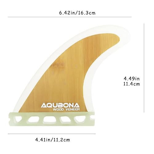 Dual Tab Thruster Fin Set AQUBONA Thruster Surfboard Fins Set - 3x Dual ...
