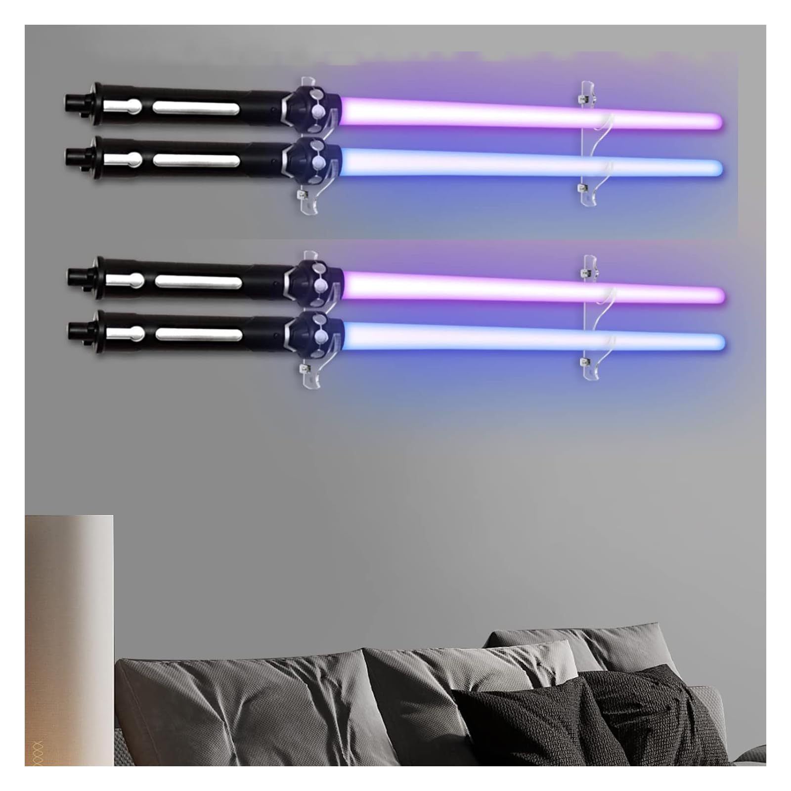 Lightsaber Stand Display:2 Stand 2 Clear Tier Acrylic Lightsaber Stand ...