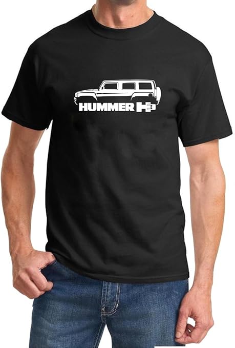 Amazon.com: Hummer H3 Classic Outline Design Tshirt: Clothing