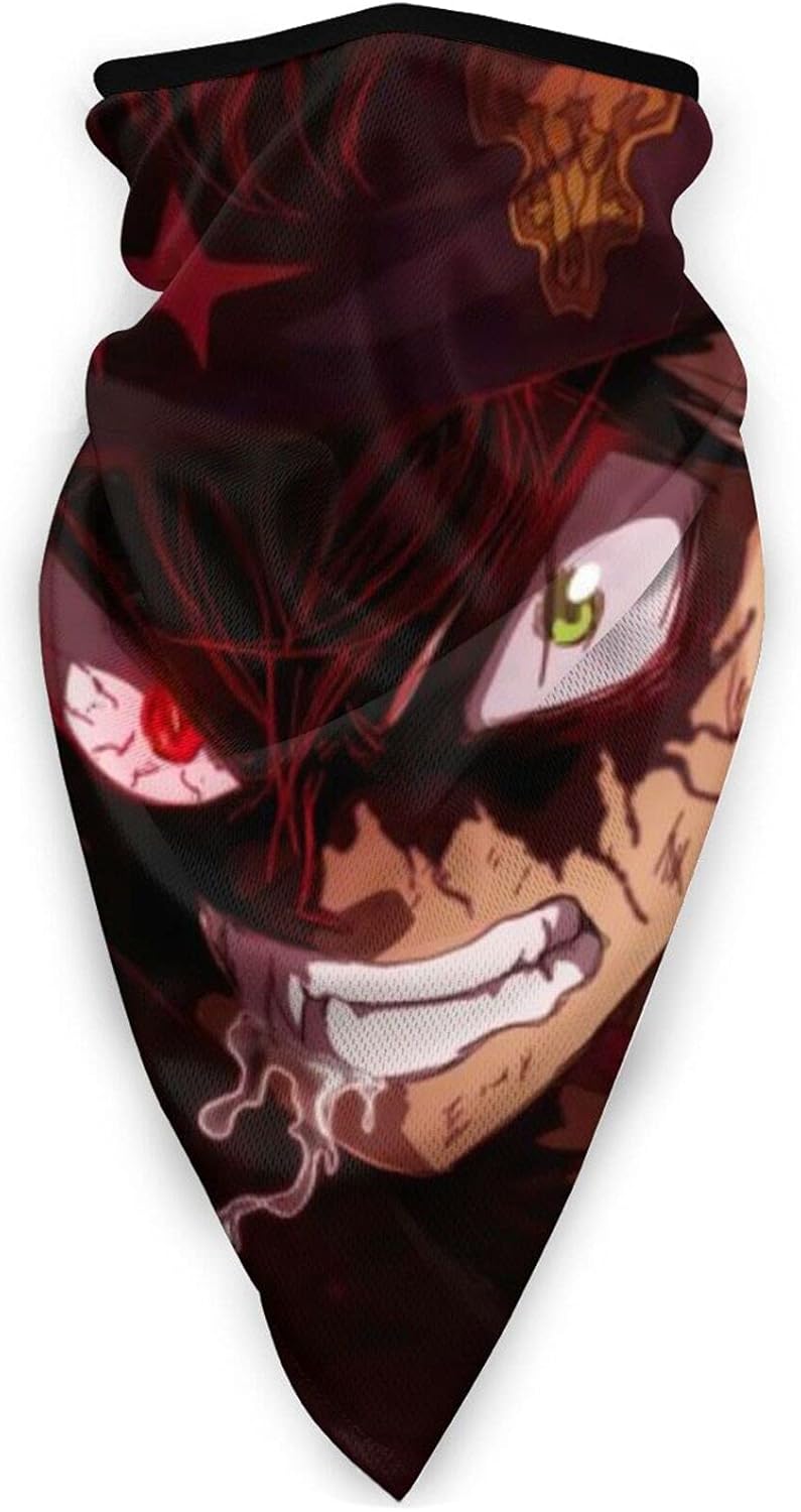 Black Clover Asta Mask Sun Uv Face Mask Face Masks Breathable ...