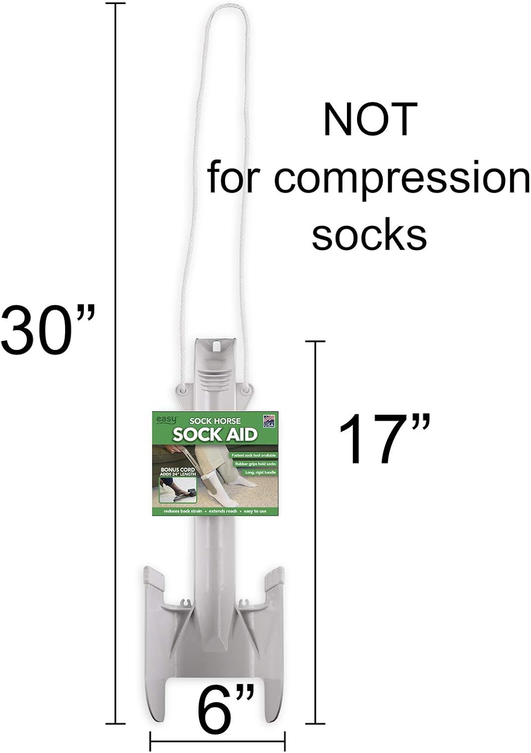 Sock Horse Sock Aid – Helps You Put on Your Socks and Reduces Back ...