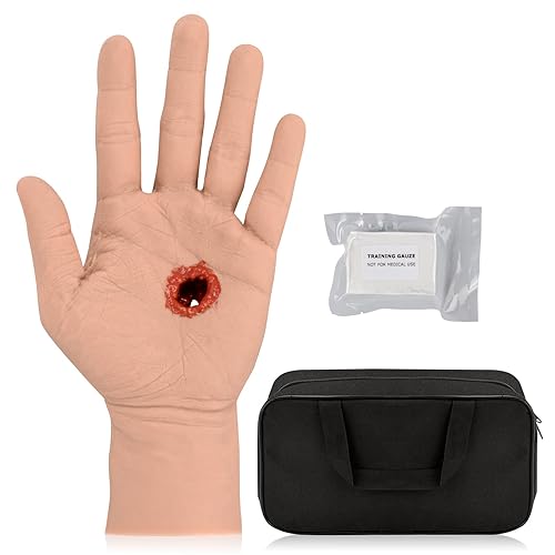 MedEduQuest BleedingSim GSW Through Hand Wound Packing Training Kit ...