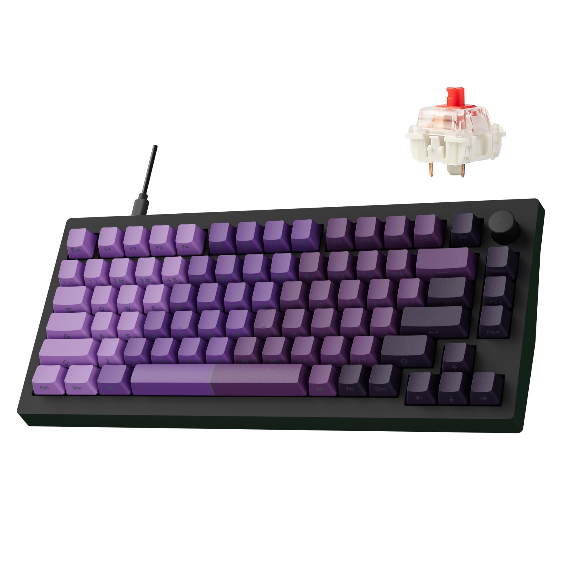Mua X4 QMK Wired Mechanical Keyboard, 75% Layout South-Facing Red ...