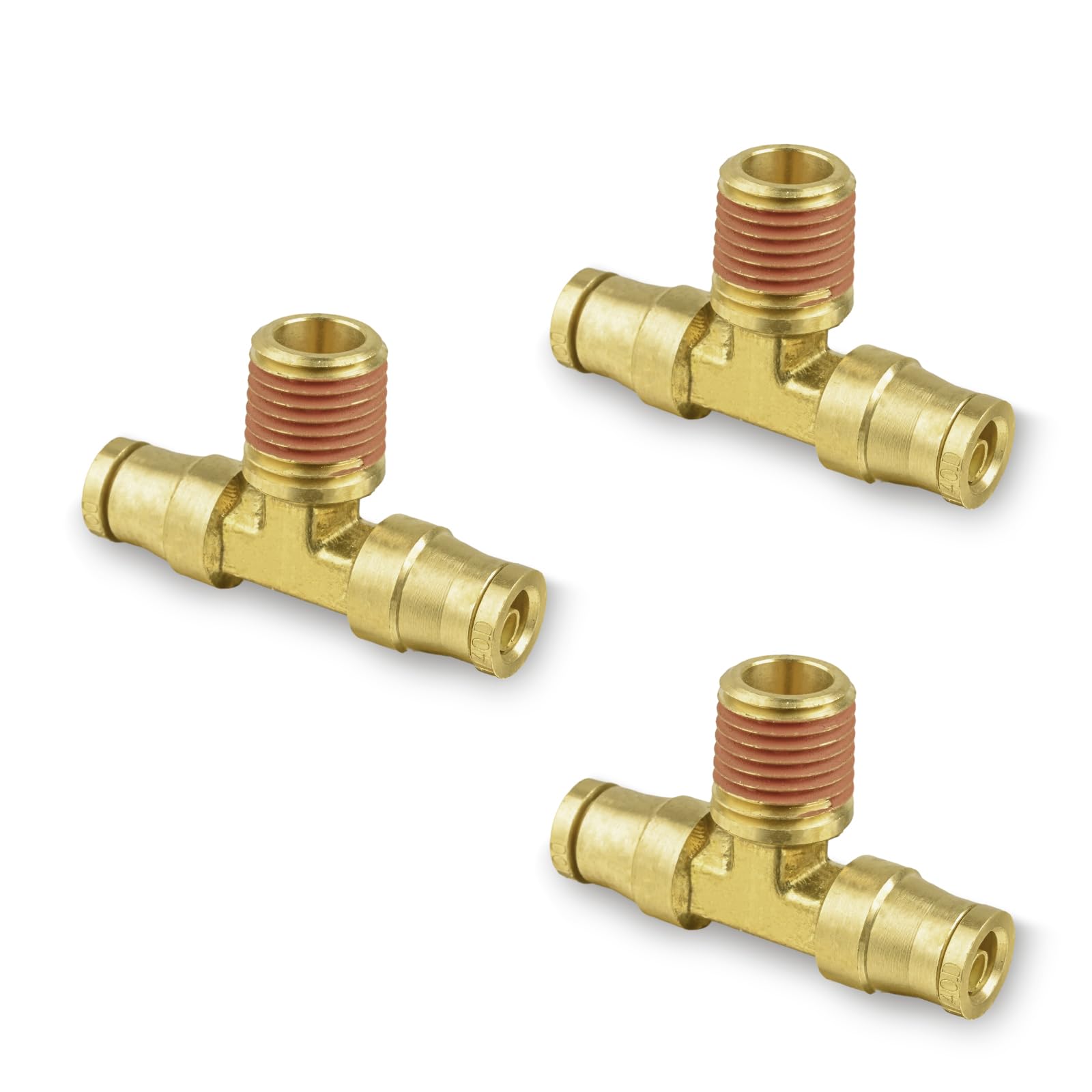 ANRIWT 1/4" Brass Push to Connect Fittings, 1/4 Inch OD Tube x 1/4" NPT ...