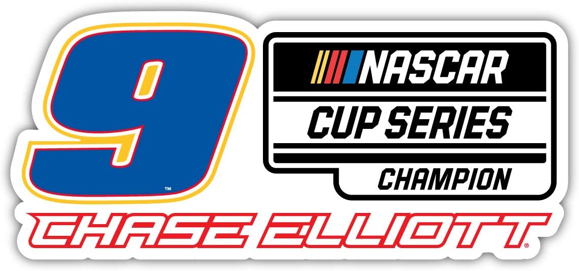 Amazon.com: Chase Elliott #9 NASCAR 2020 Champion 3 x 6.5-Inch Vinyl ...