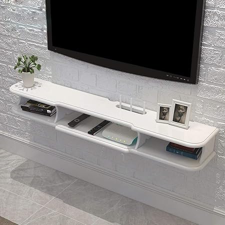 Wall-mounted TV Cabinet WiFi Router Set Top Box TV: Amazon.co.uk ...