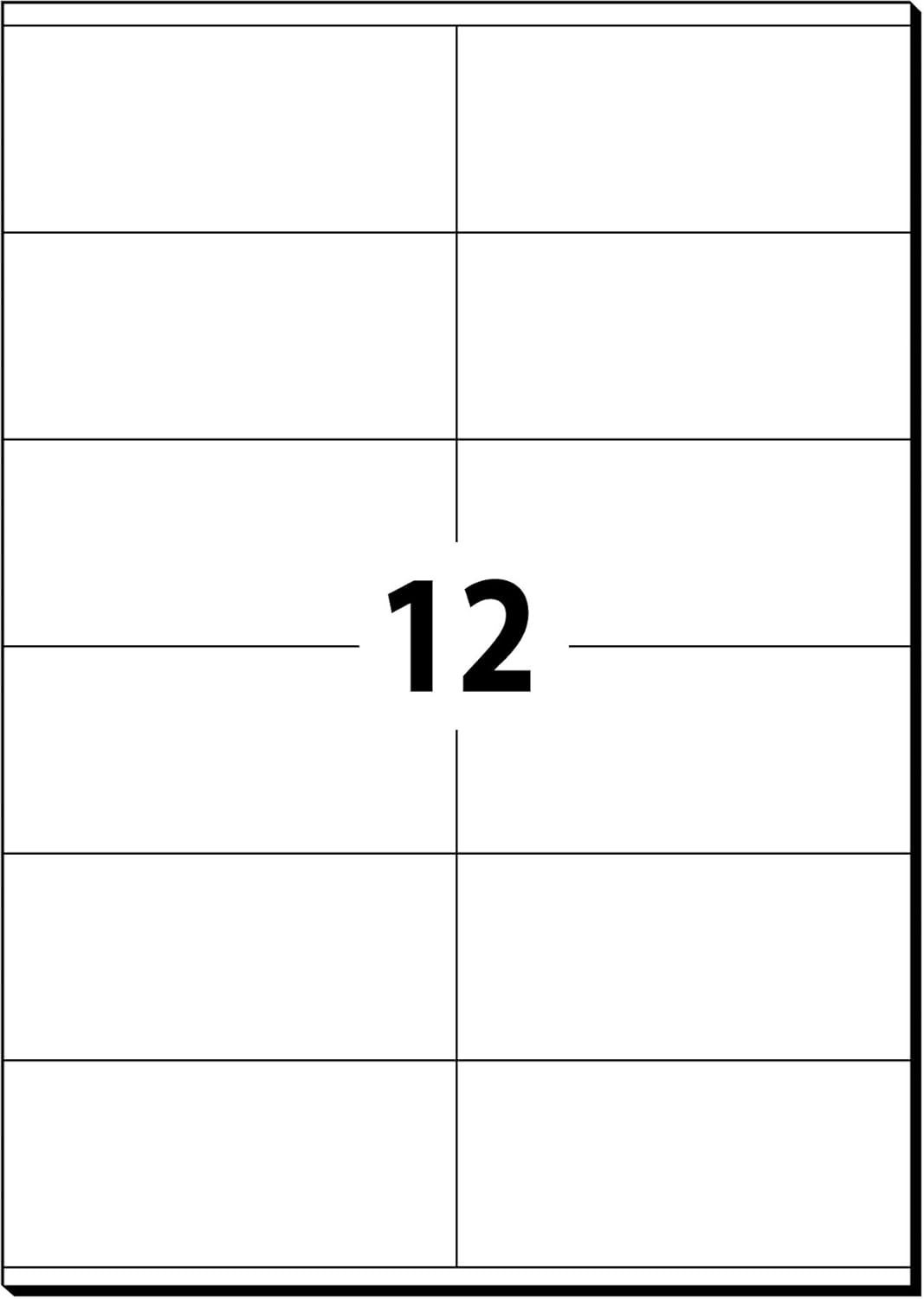 SIGEL LA160 Universal Permanent Labels, white, 10.5 x 4.8 cm, 1200 lbl ...