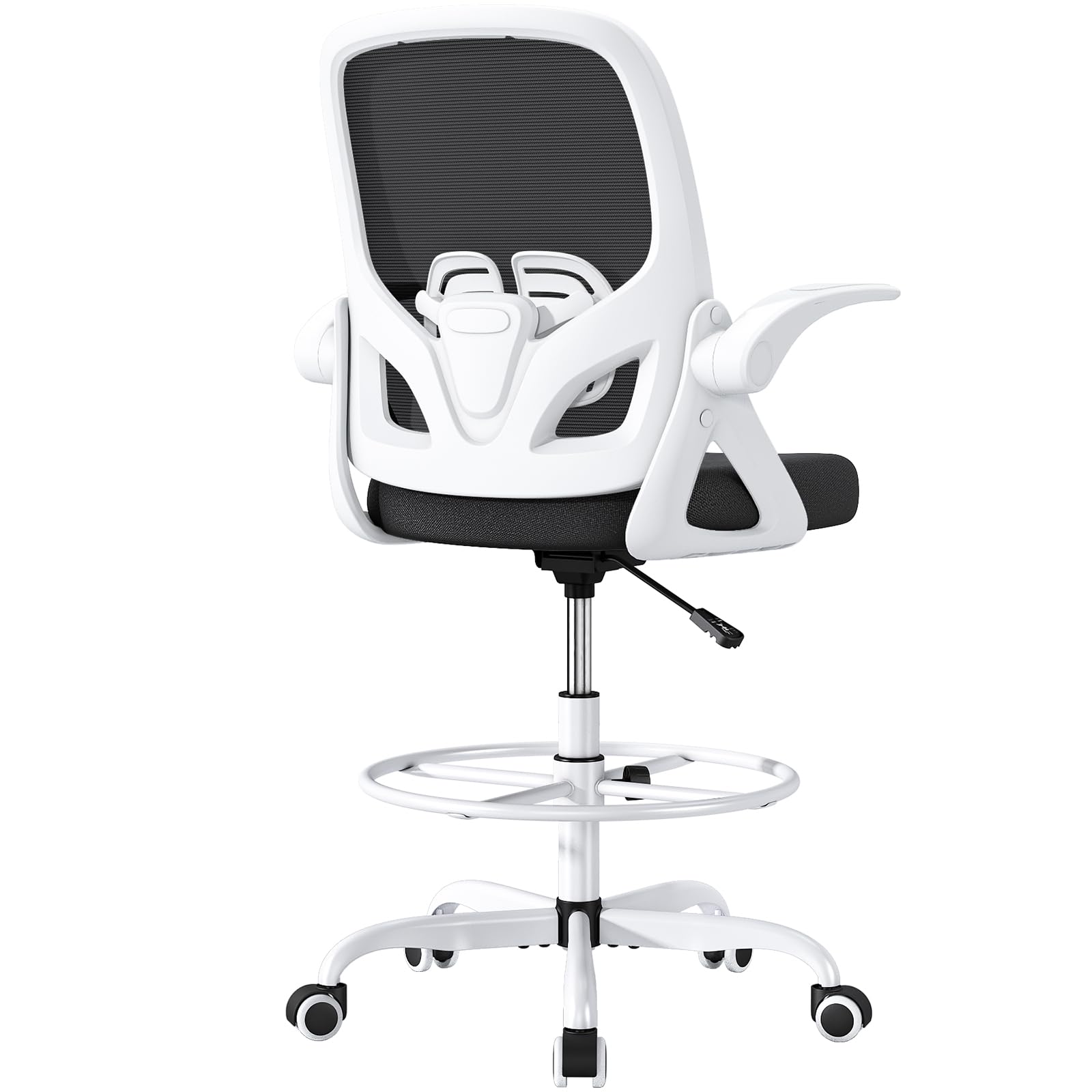 ORRSAKER Tall Drafting Chair with Lumbar Support and Footrest Ring ...